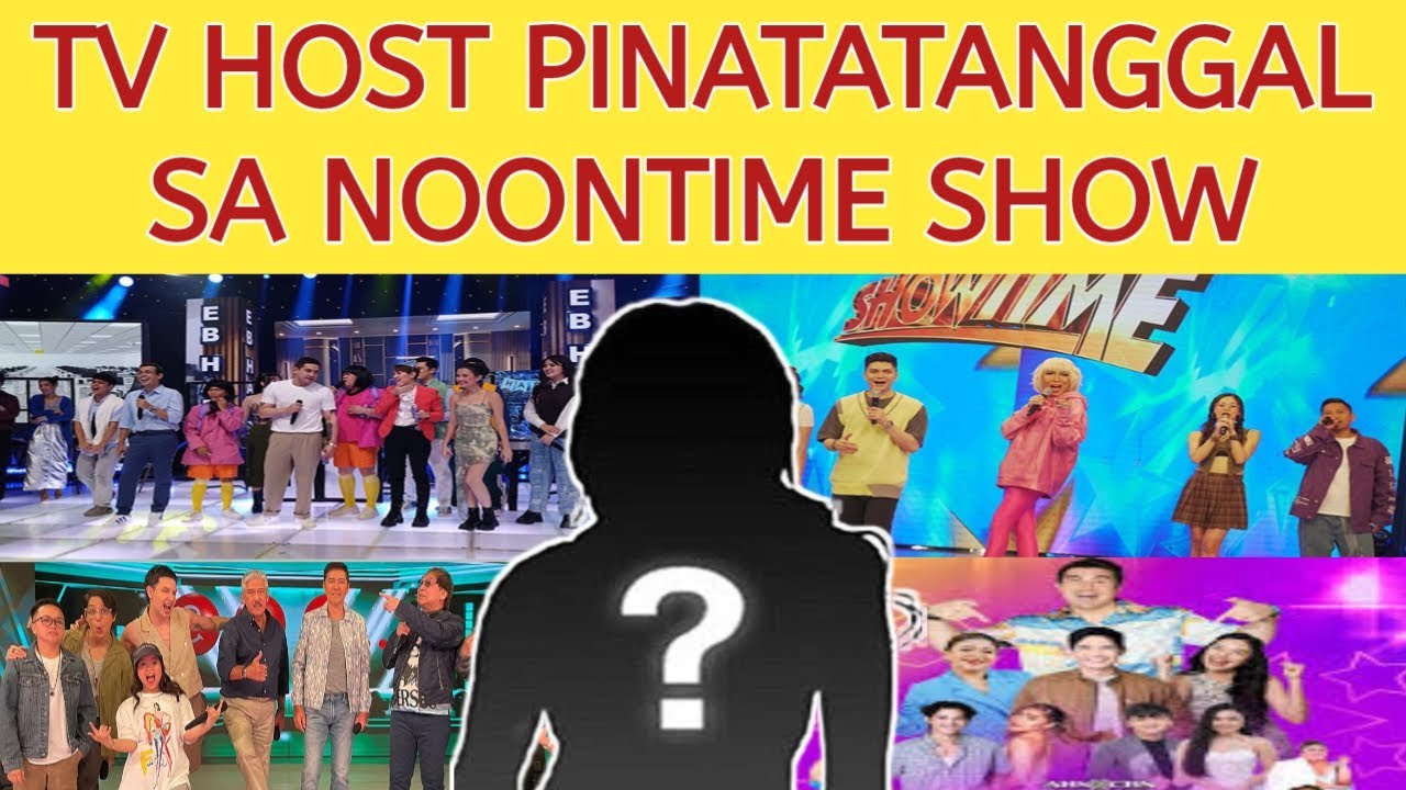 TV HOST PINATATANGGAL SA NOONTIME SHOW! - YouTube