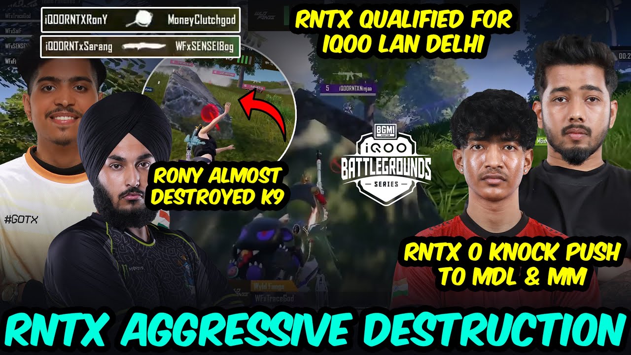 NinjaJOD & Sarang Dominate🥵 RNTX Qualify iQOO LAN⚡RonY Pan Clutchgod🍳 ...