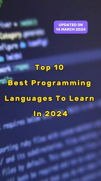 Top 10 Best Programming Languages To Learn In 2024 Shorts Shortsfeed Top10 2024 Language