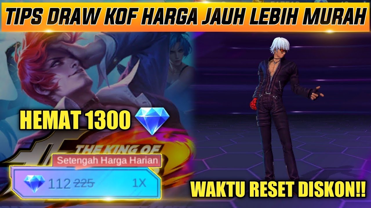 WAKTU RESET DISKON DRAW EVENT KOF | TRIK GACHA HARGA SKIN KOF JAUH ...