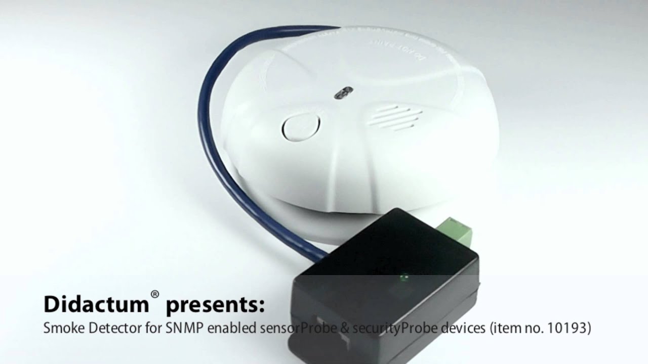 Smoke Detector for monitoring of server room and data center - YouTube