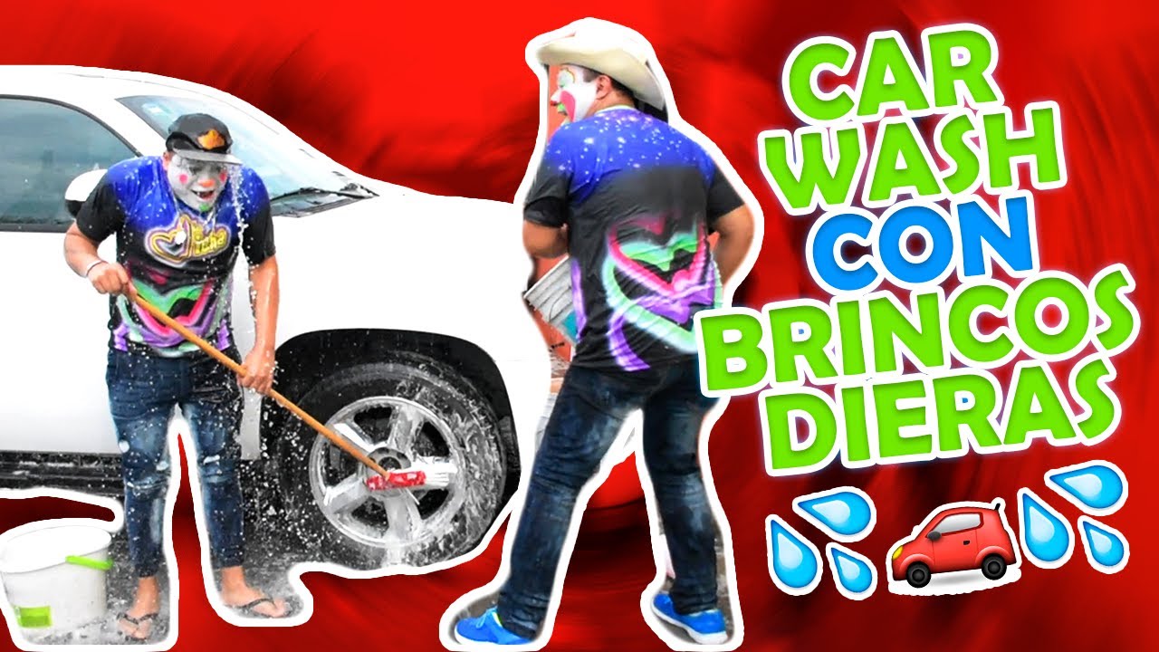 Lavando la camioneta con BRINCOS DIERAS 💦😂 | LA WICHA ROSA - YouTube