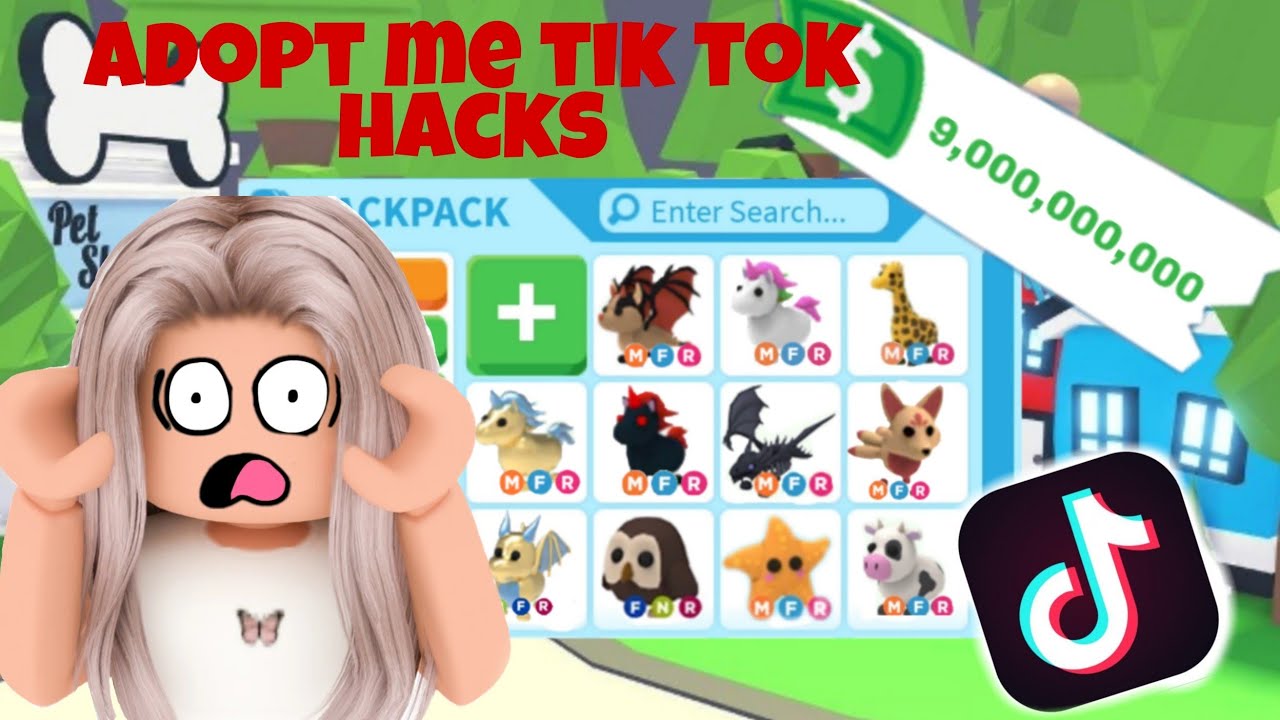 TRYING ADOPT ME TIK TOK HACKS!!//QandA next video - YouTube