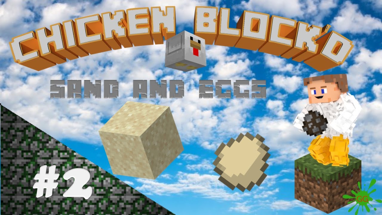Minecraft Bedrock Lets Play - Chicken Block'd Episode 2 - Sand and Eggs ...