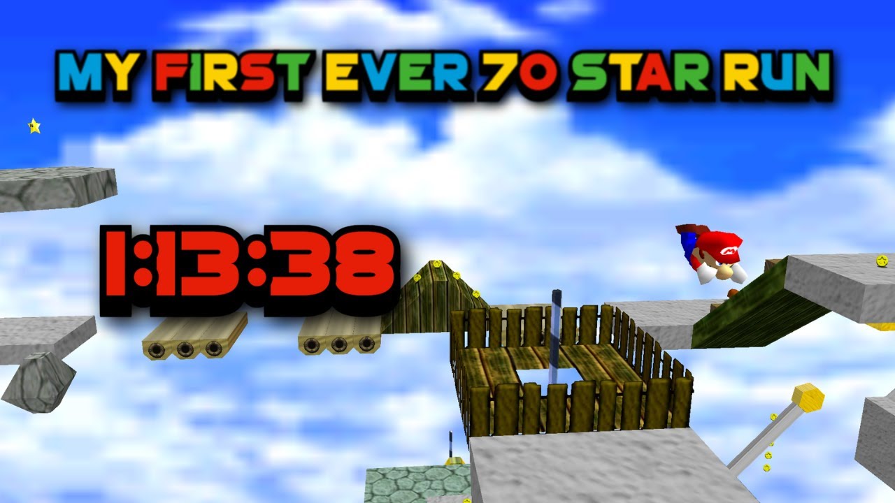My First Time Speedrunning SM64 70 Star (1:13:38) - YouTube