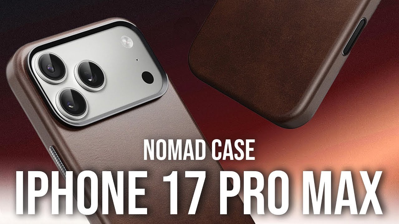 Luxury Leather Cases by Nomad for iPhone 17 Pro Max - YouTube
