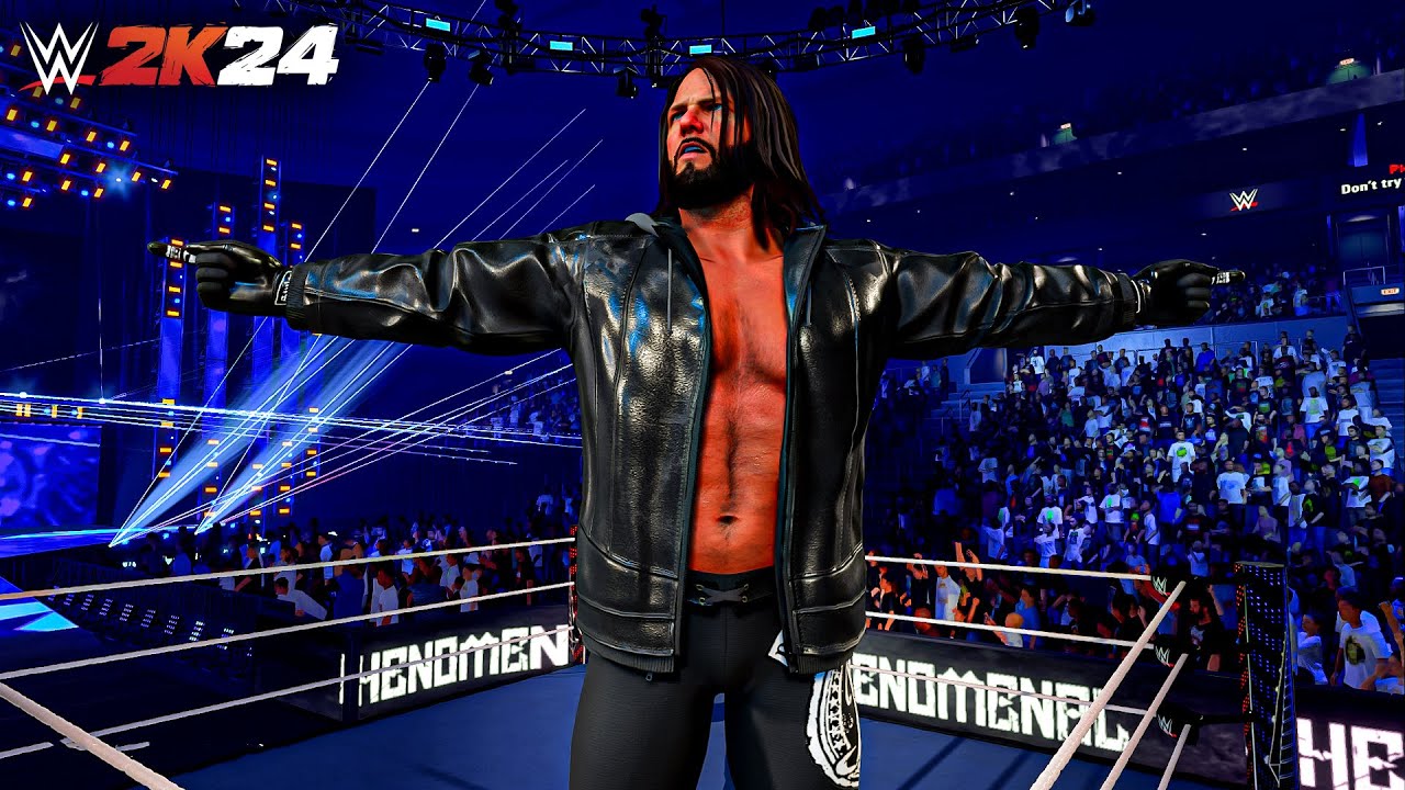 WWE 2K24: Aj Style Updated Character Model / Graphics pack | WWE2K24 Pc ...