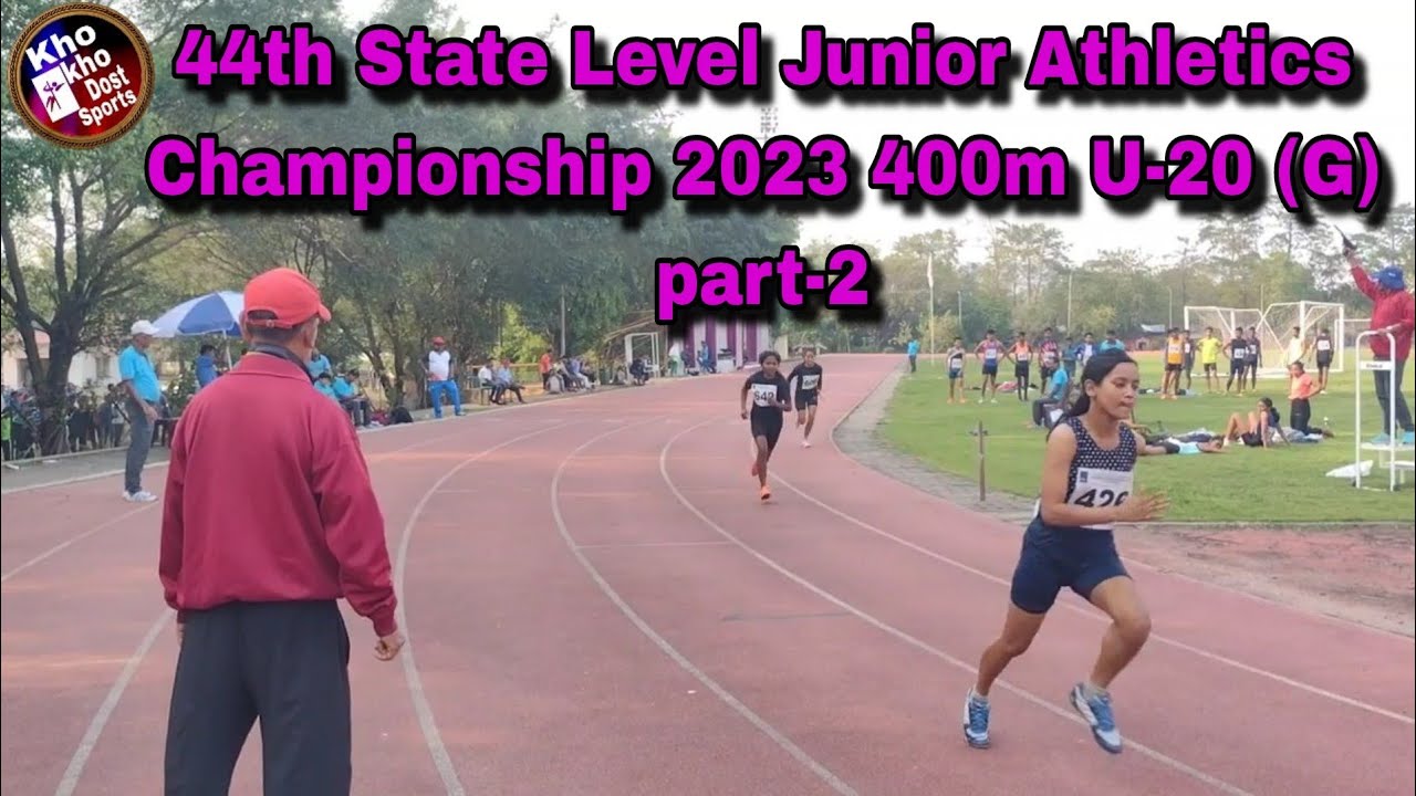 44th State Level Junior Athletics Championship 2023 400m U-20 (G) part-2 - YouTube
