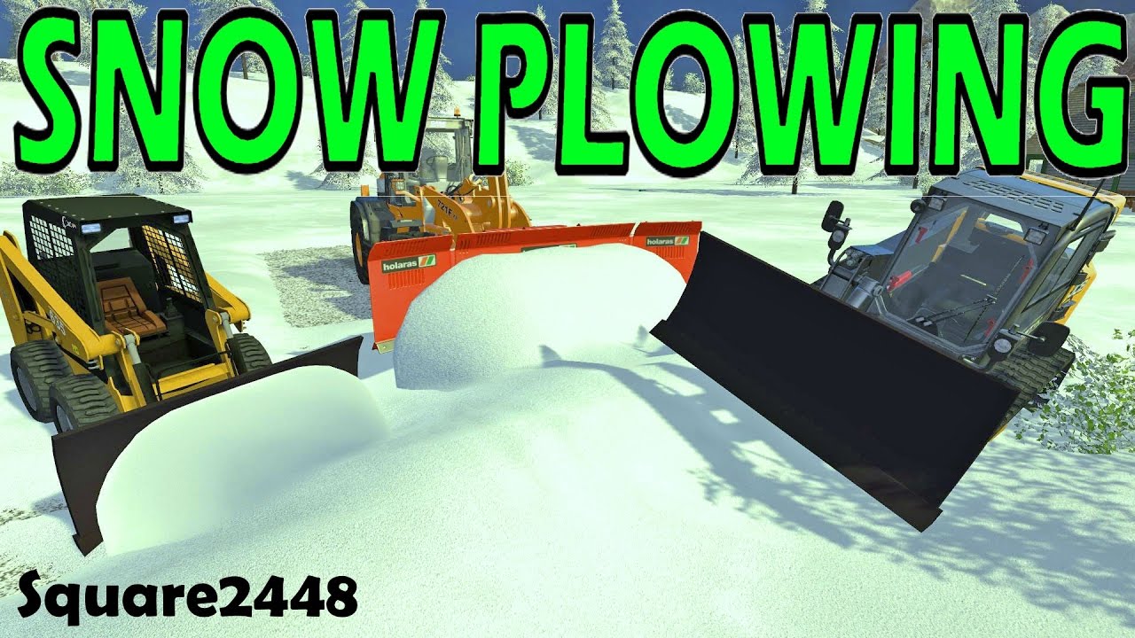 Farming Simulator 2017 - Snow Plowing - YouTube