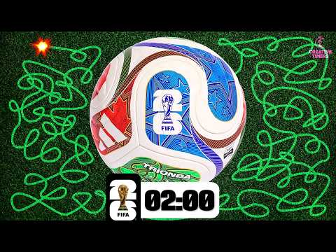 2 MINUTE Timer - WORLD CUP BALL ⚽​🏆 Classroom Countdown With Music