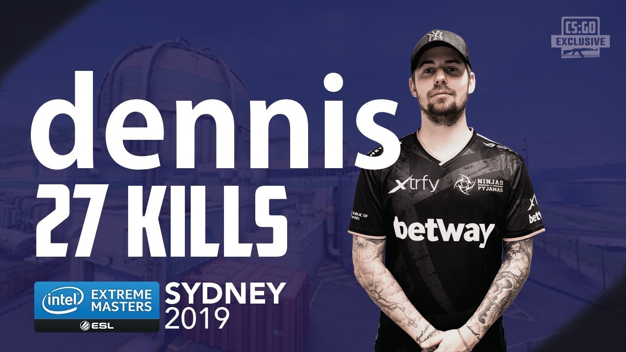 CS:GO POV - dennis 27 kills vs eUnited on Train @ IEM Sydney 2019 - YouTube