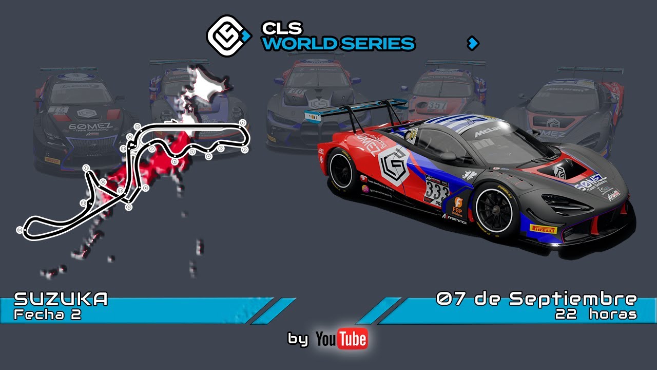 TEAM GOMEZ - 2da fecha CLS WORLD SERIES SUZUKA (Onboard Mclaren) - YouTube