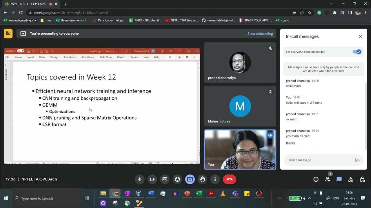Week 12 live session | NPTEL | CS61 | GPU Architectures and Programming - YouTube