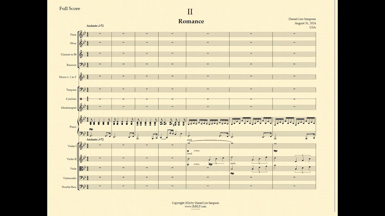 Piano Concerto in B-flat major (2/3) - YouTube