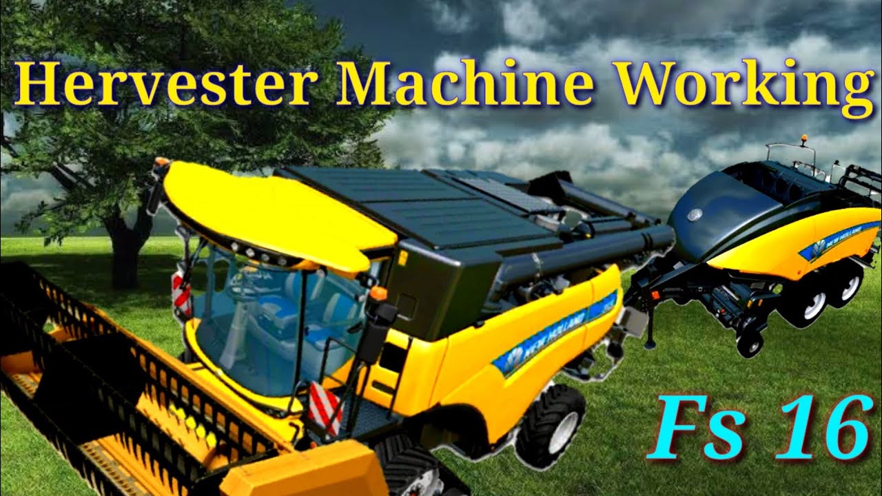 Hervester Machine Working On Field And Combined Work ! Multiple Games ...