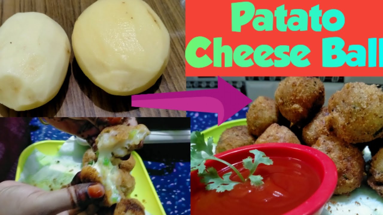 Potato Cheese Ball ll 😋Crispy Potato Bites ll Cheesy Potato Snacks ...