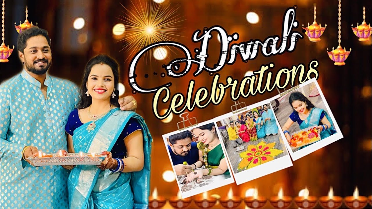 Maa Intlo Deepavali Celebrations || Super Decoration || Divya ♥ Sai ...