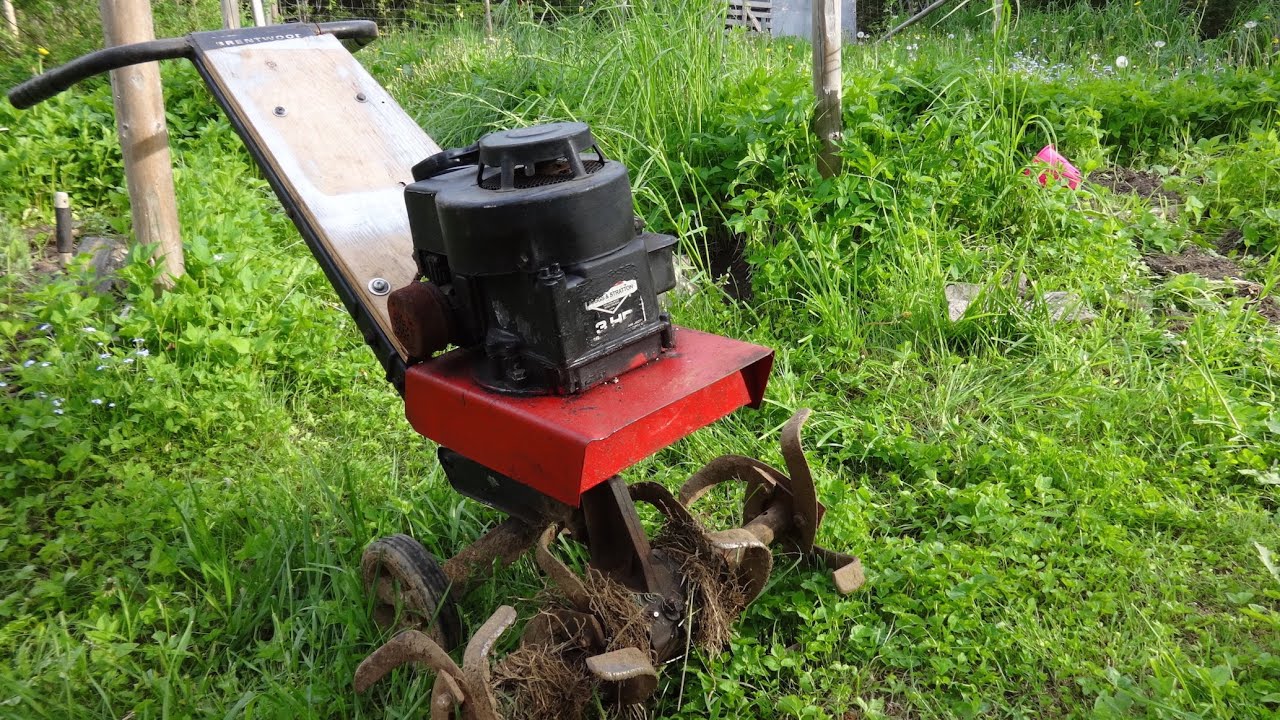 Spring Garden Preparation: Bringing the old Tiller to Life - YouTube