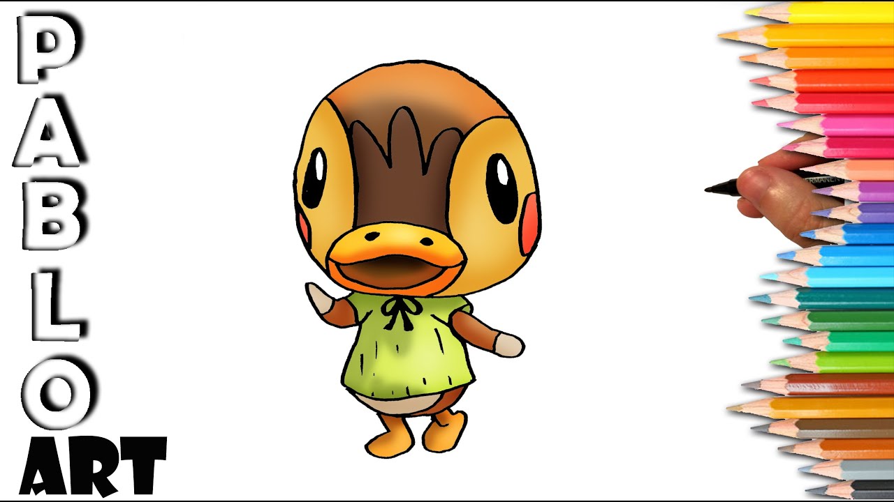 How to Draw 🐥 Molly from Animal Crossing | Learn to Draw step by step ...