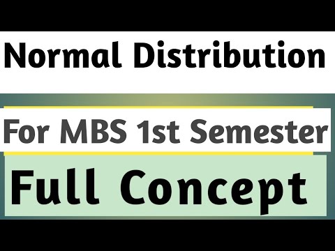 Normal Distribution|Full Concept|FOR MBS 1ST SEMESTER statistical ...
