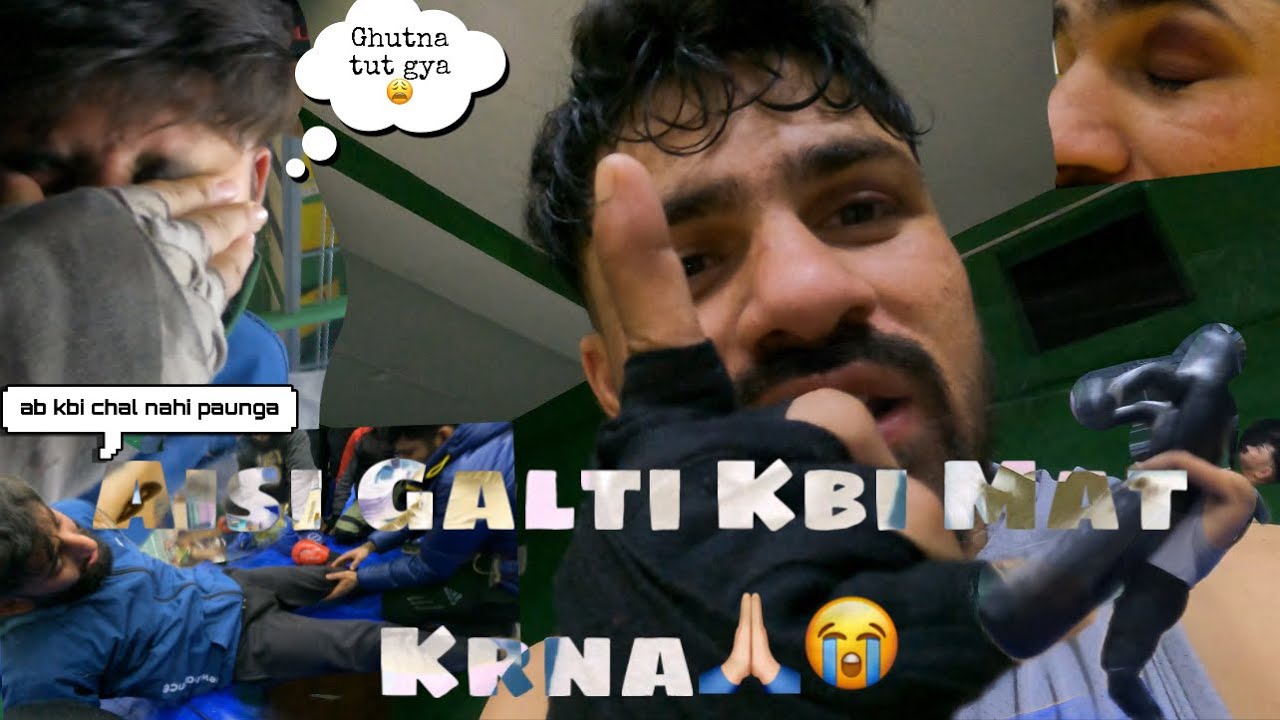 Aaj Practice Mai Ghutna tut gya😩 | Daily vlog | Knee Injury # ...