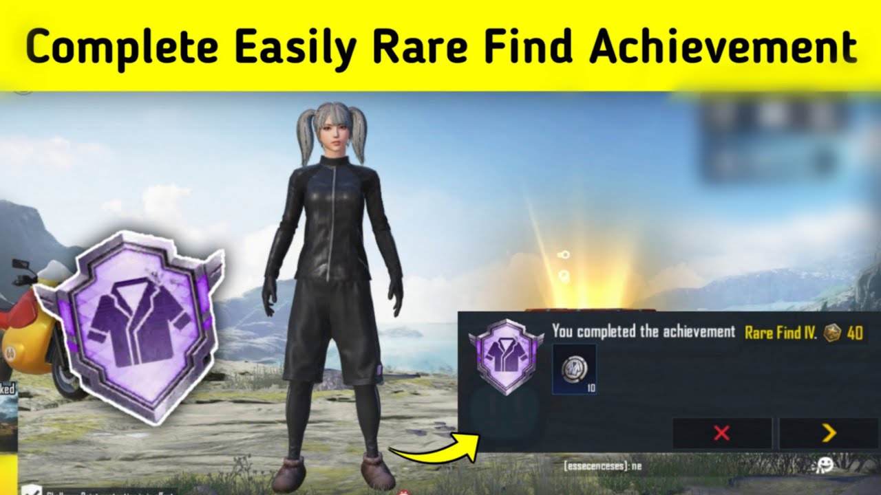 How To Complete Rare Find Achievement In Bgmi | Pubg Mobile | Complete ...