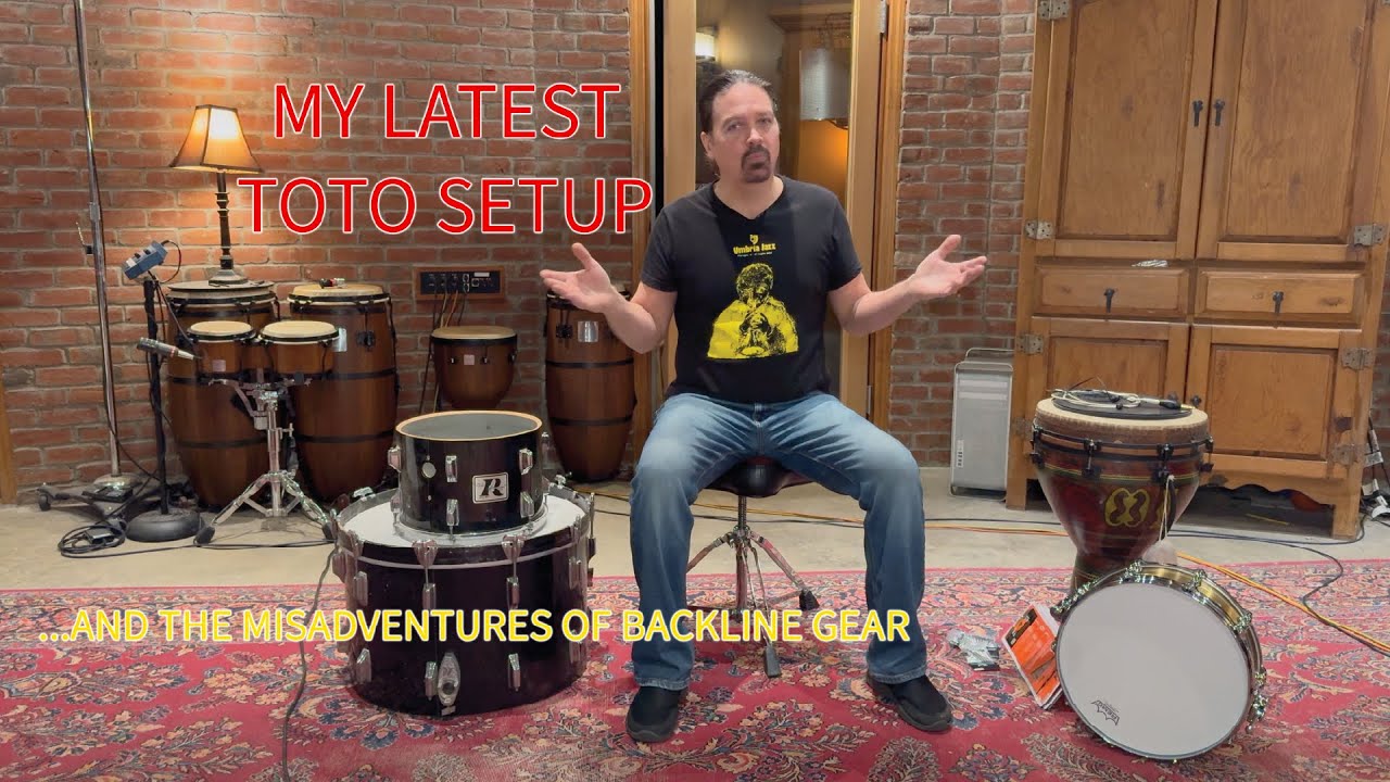 MY LATEST TOTO SETUP....AND THE MISADVENTURES OF BACKLINE GEAR - YouTube