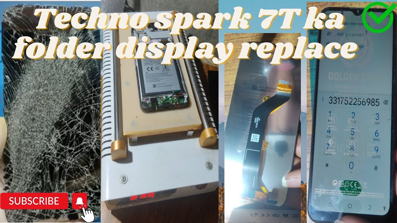 Techno Spark 7T LCD Replacement || Tecno Spark 7 Display Replacement ...