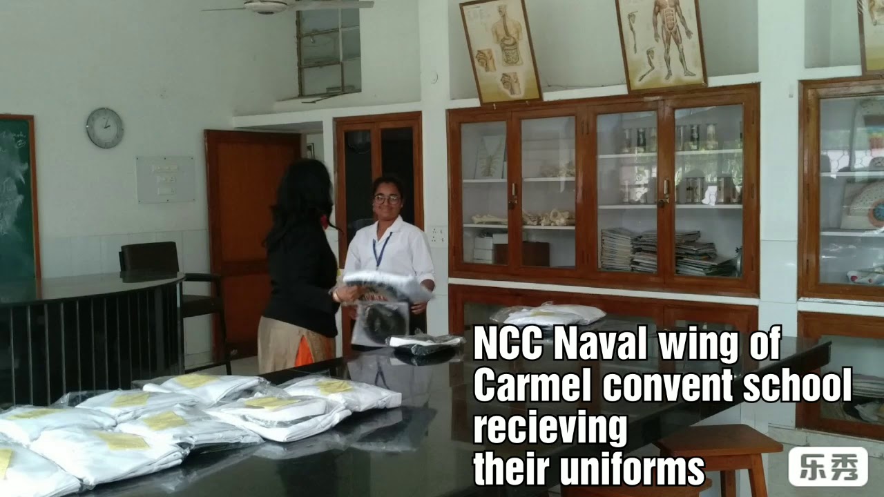NCC Cadets receiving their first uniform of Naval wing by ANO PREETI ...