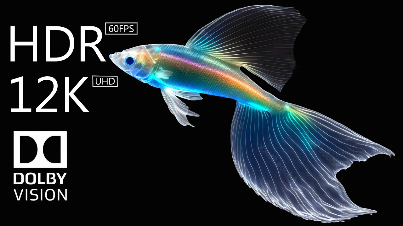 Translucent Fish 12K HDR Dolby Vision | Mesmerizing Aquatic Beauty in ...