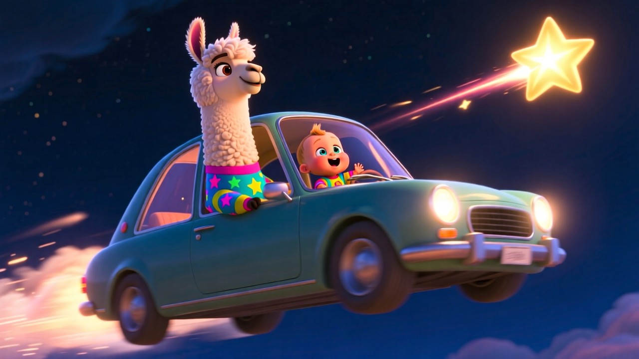 Llama’s Star Car Trip 🚗🌟 Fun ABC & 123 Song for Kids | Learn with Baby ...