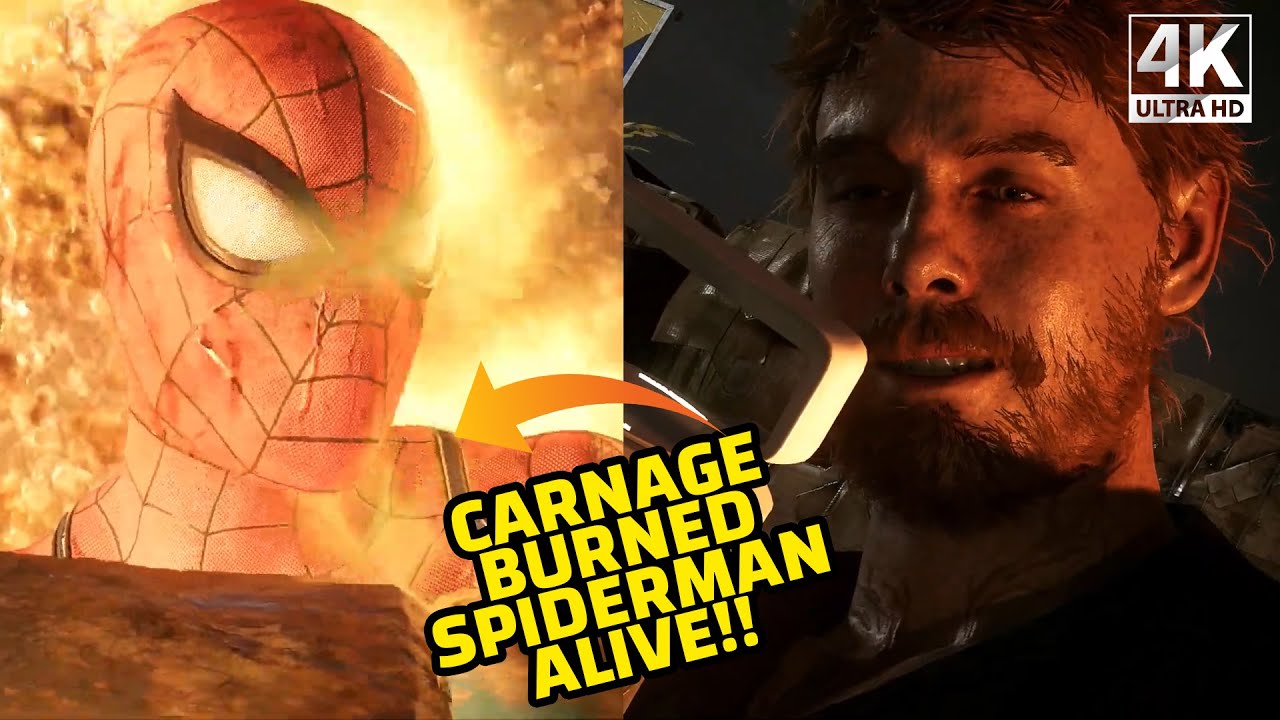 Spider-Man meets Carnage Scene in Marvel's Spider Man 2 (4K60FPS 2023 ...