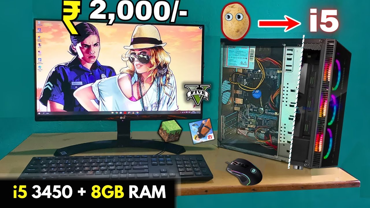 Potato PC to i5 3rd Upgrade only 2k can run GTA 5 - YouTube