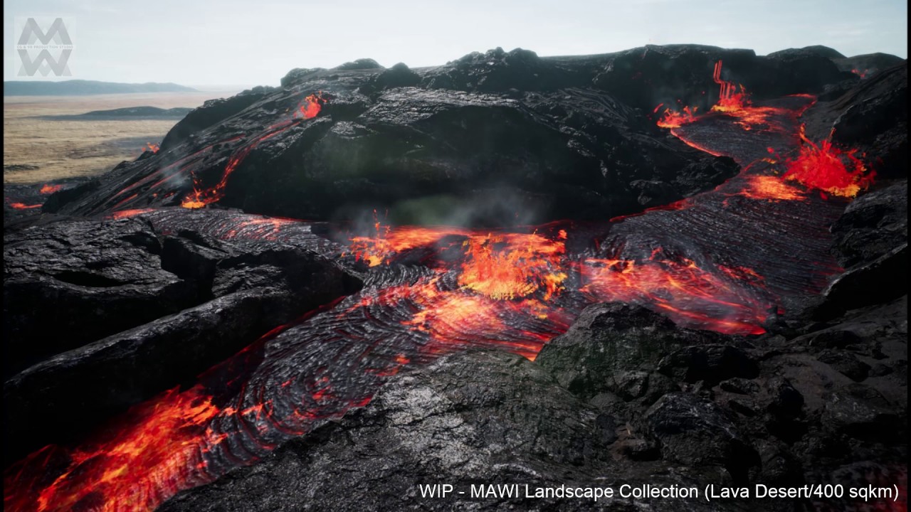 MAWI LandscapeCollection Lava Desert WIP - YouTube