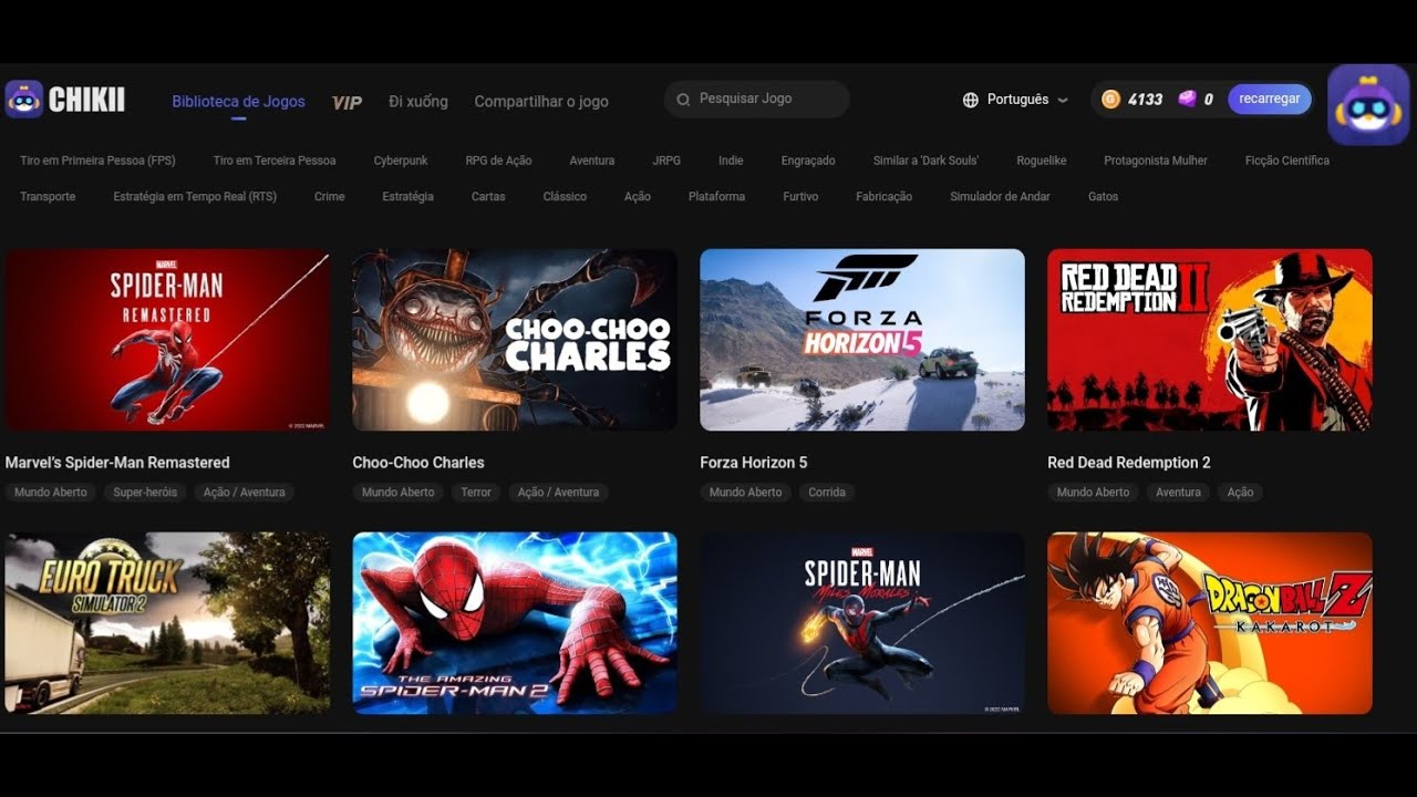 CHIKKI NUVEM DE JOGOS TOTALMENTE GRATUITO PARA ANDROID E PC CONFERINDO ...
