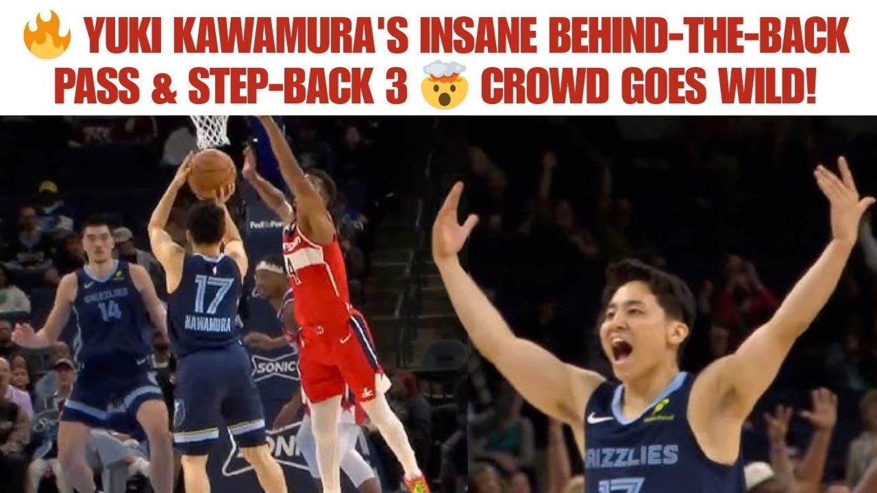 Yuki Kawamura's INSANE Behind the Back Pass & Step Back 3 Sends Crowd ...