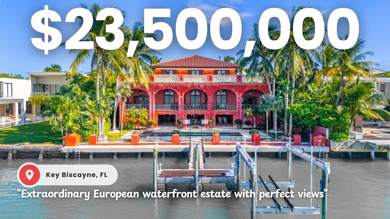 Touring a $23.5M EUROPEAN CHATEAU with Open Bay and MIAMI SKYLINE VIEWS ...