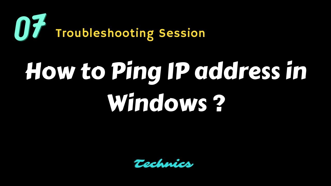 How to ping an IP address - YouTube