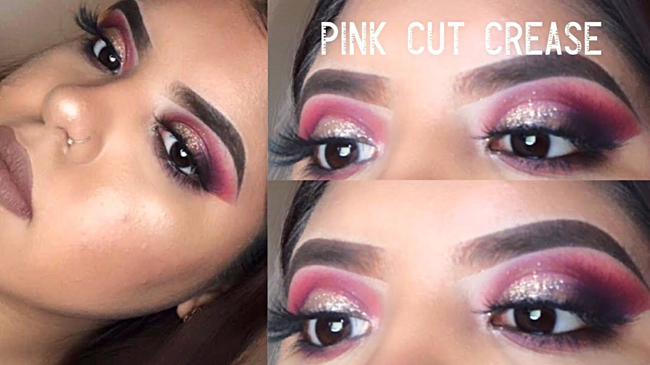 Gold Glitter Cut Crease Tutorial | Instagram Makeup! - YouTube