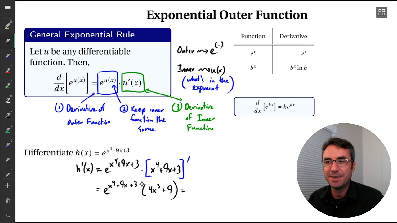 MTH 141: D4 - Chain Rule (part 5) - YouTube