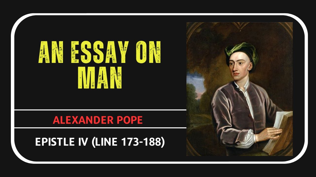 BA Second Year “An Essay On Man” by Alexander Pope. [ Analysis In ...