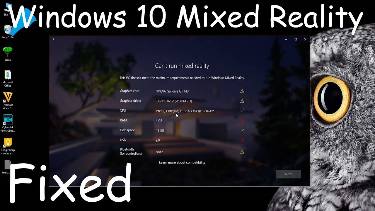 How To Fix Windows 10 Mixed Reality Not Open In 4 GB RAM - YouTube