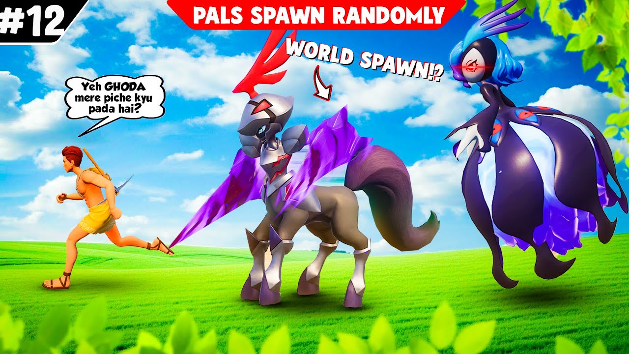 FOUND BELLANOIR 💀 || Palworld BUT THE PALS SPAWN RANDOMLY ANYWHERE || EPISODE 12 RANDOM PAL ...