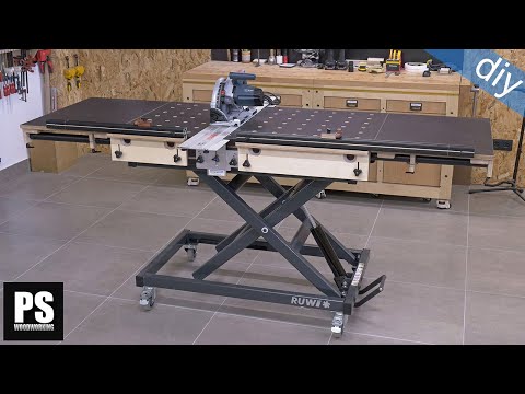 DIY Miter Saw Station & Scissor Lift Workbench
