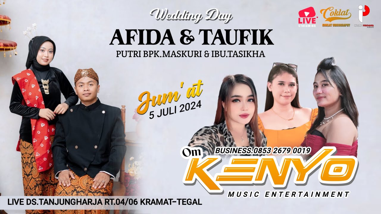 LIVE OM KENYO MUSIC | Resepsi Pernikahan AFIDA & TAUFIK | Desa ...