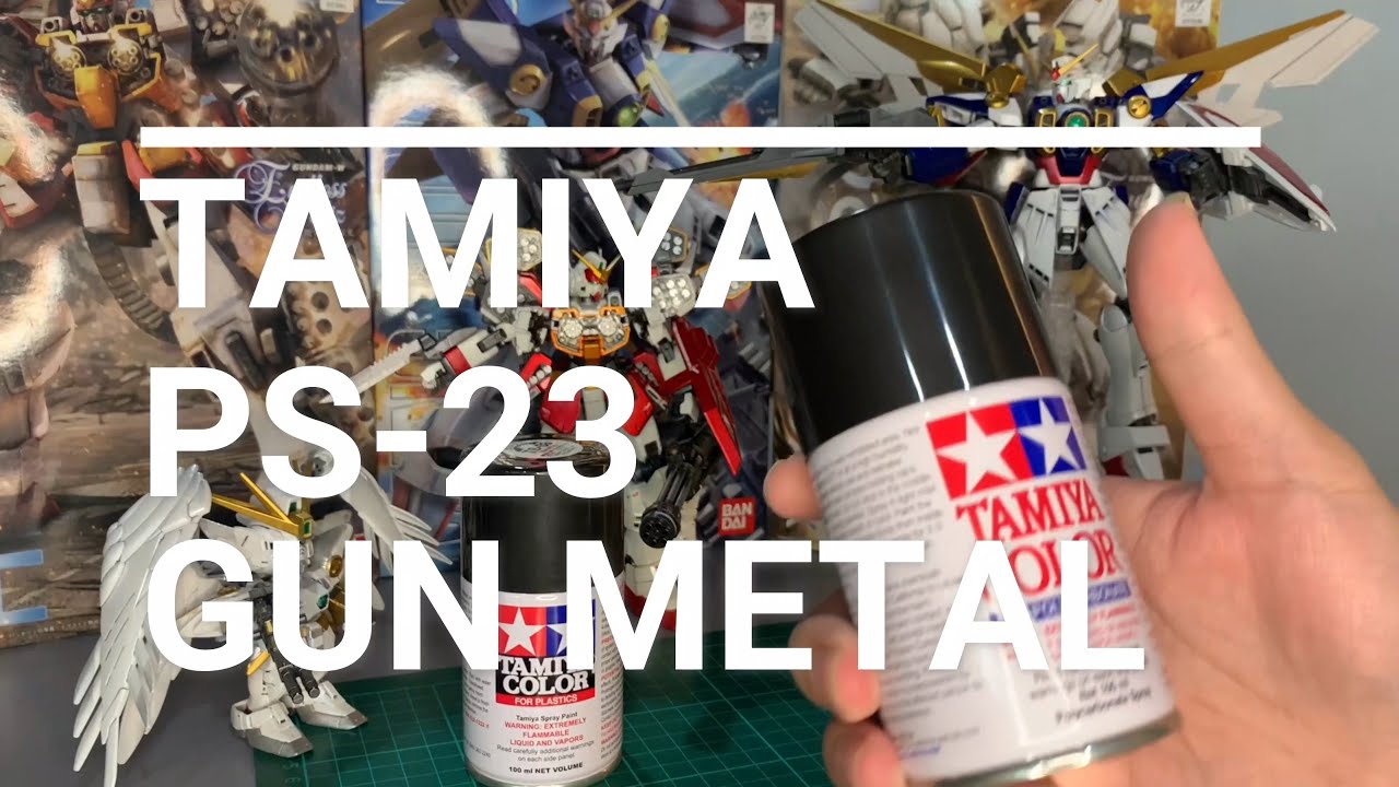 HOW TO: Tamiya PS-23 Gun Metal Spray Can - YouTube