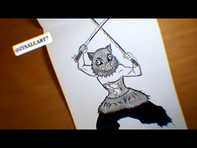 How To Draw Inosuke Full Body