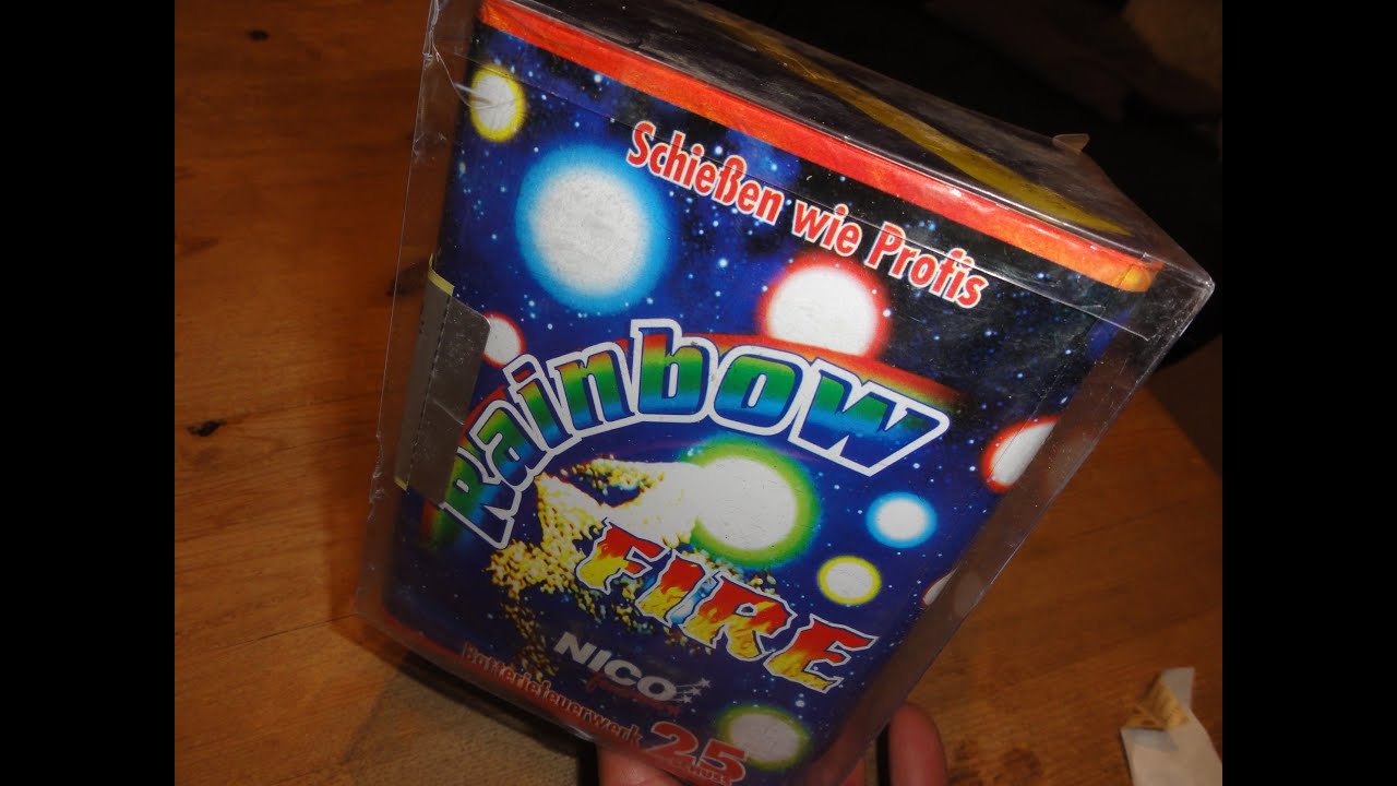 Batteriefeuerwerk Nico Fireworks - Rainbow Fire - Rarität 90iger Jahre ...