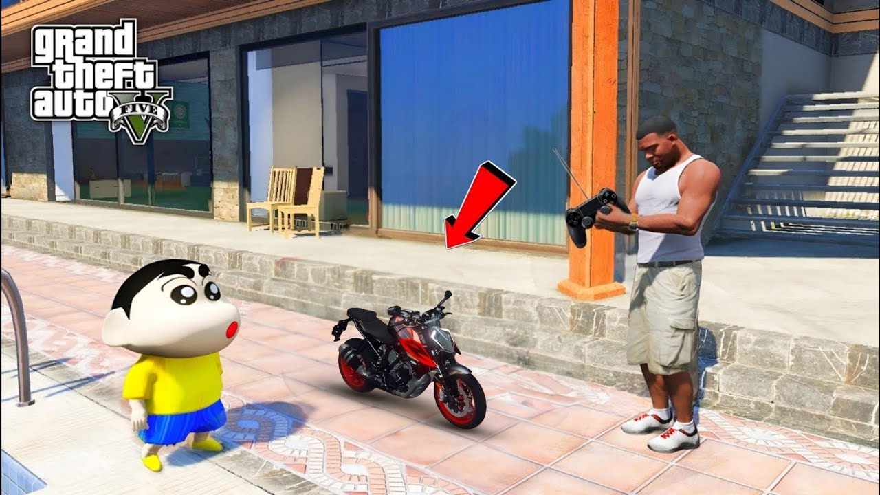 Franklin & shinchan Buy Mini RC DUKE Bike in GTA 5!! | Lovely Gaming - YouTube