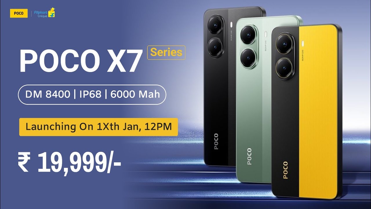 POCO X7 Series 5G Launch Date In India | POCO X7 Pro India Price ...
